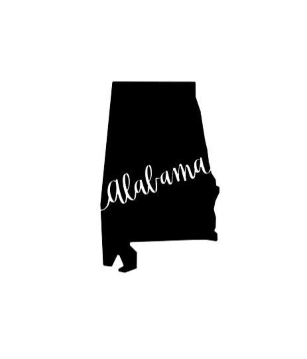 Alabama State Vinyl Decal - Etsy