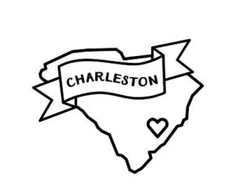 South Carolina Vinyl Sticker South Carolina State Decal SC Car Decal ...
