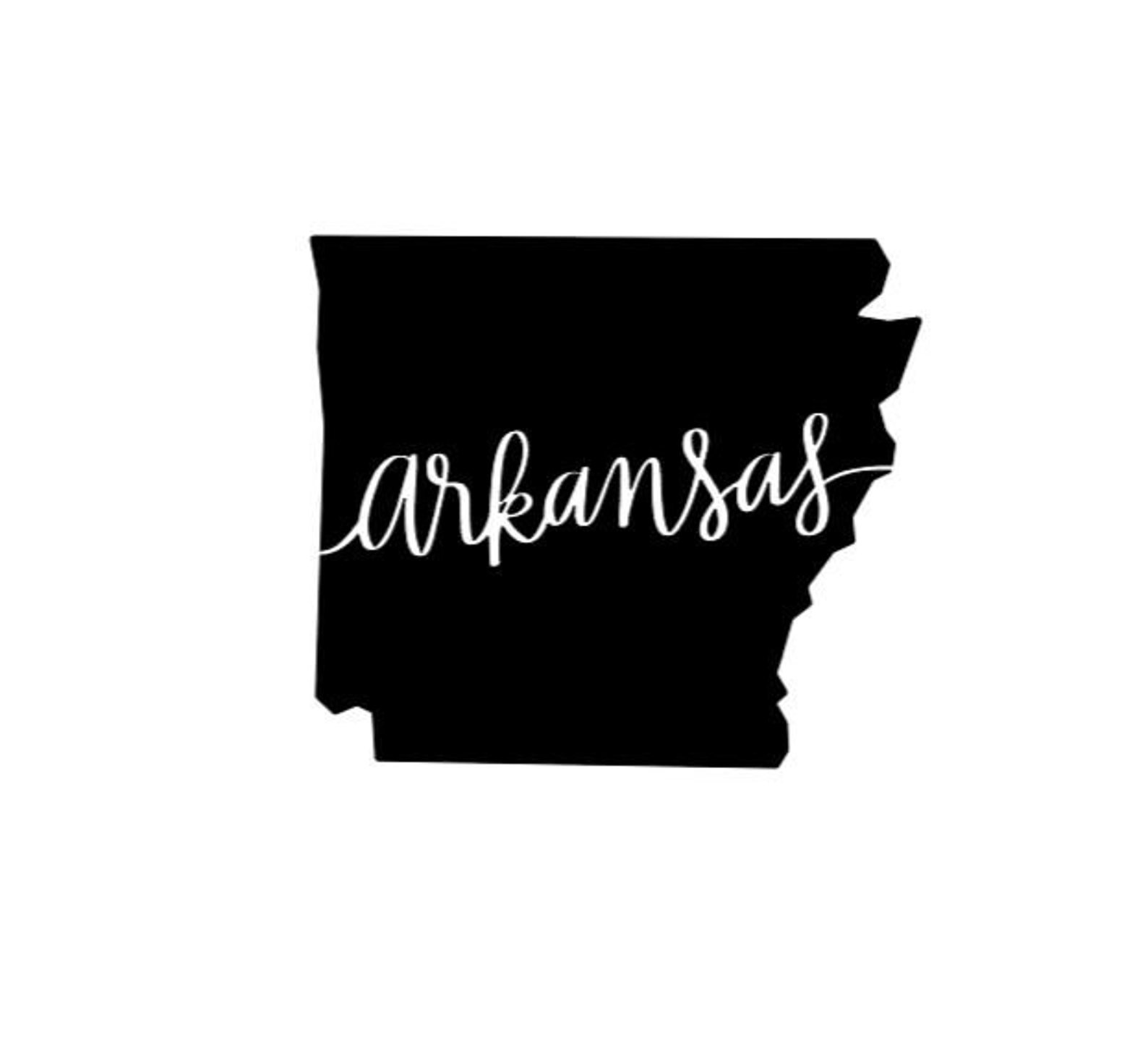 Arkansas State Vinyl Decal | Etsy