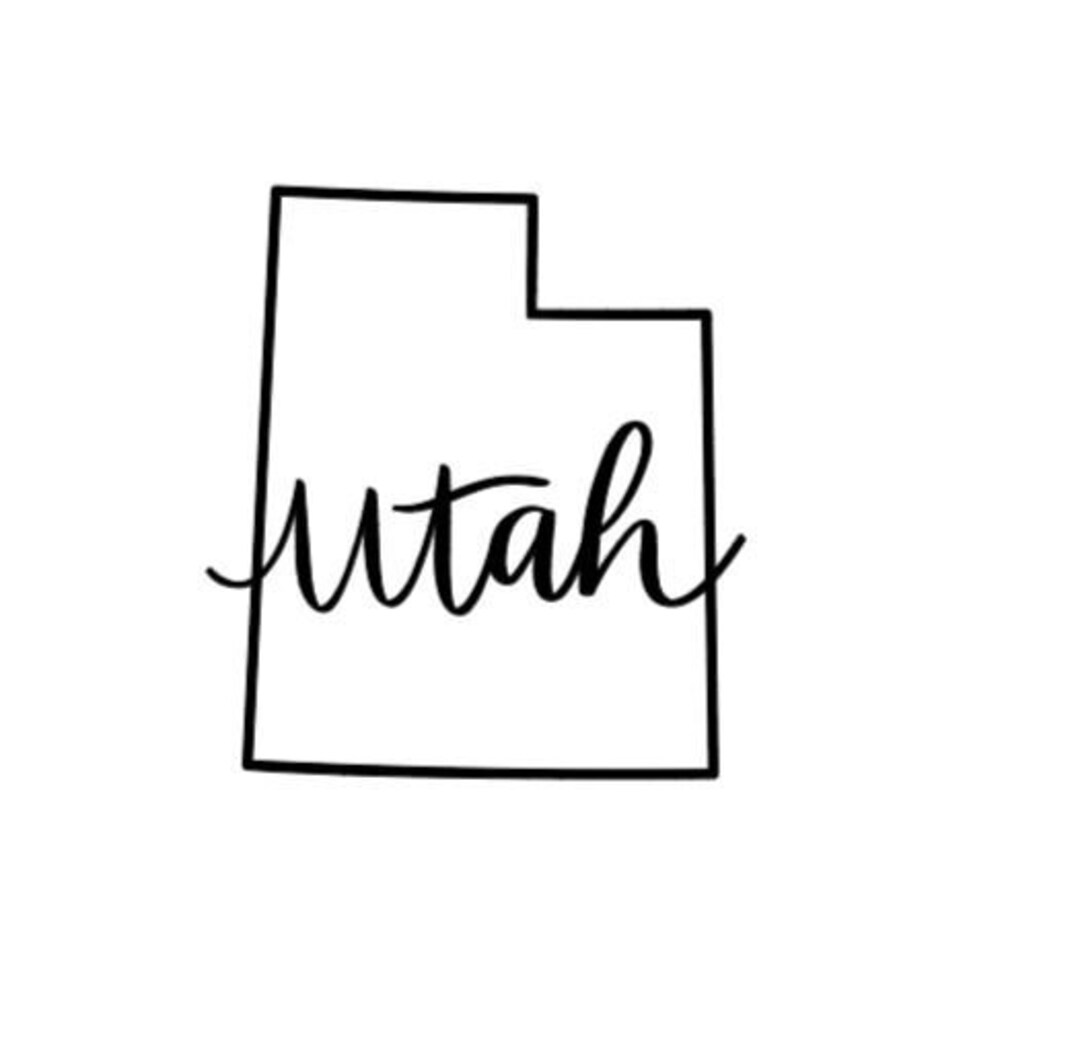 Utah State Vinyl Decals - Etsy