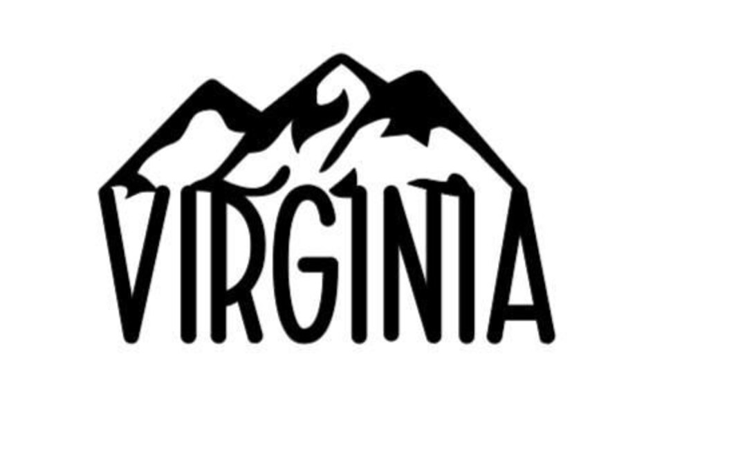 Virginia State Vinyl Decals - Etsy