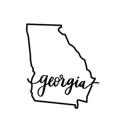 Georgia State Vinyl Decal - Etsy