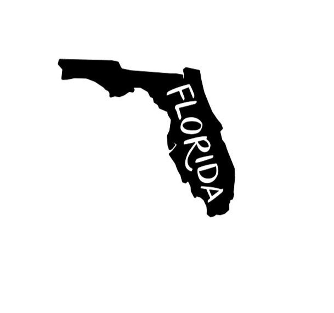 Florida State Vinyl Decal - Etsy