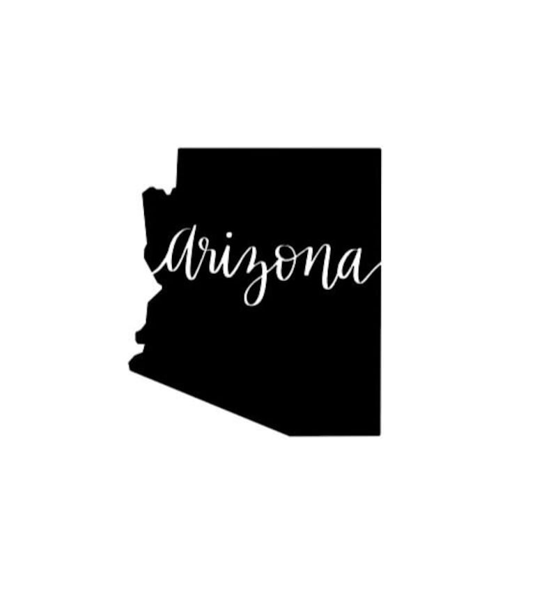 Arizona State Vinyl Decals - Etsy