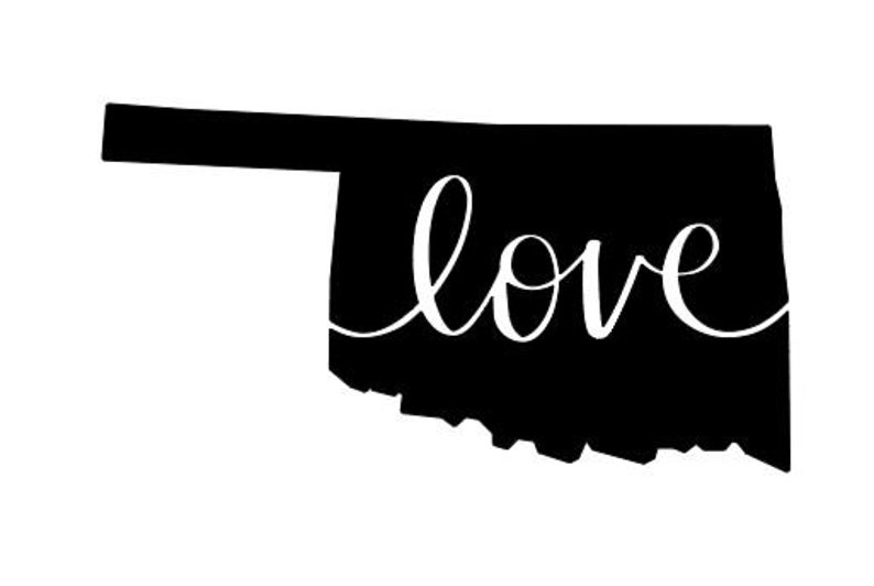 Oklahoma State Vinyl Decal - Etsy