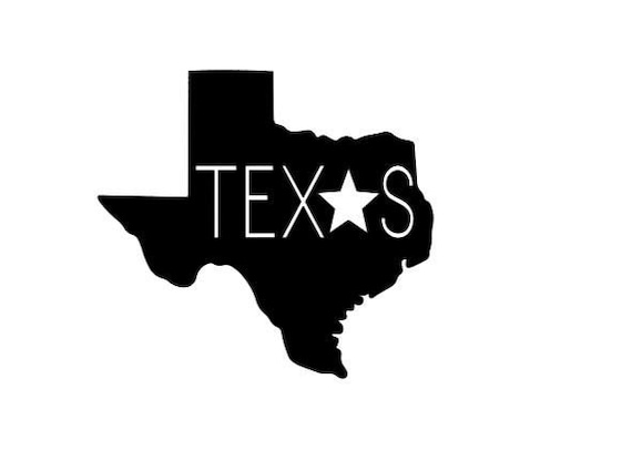 Texas State Vinyl Decals - Etsy