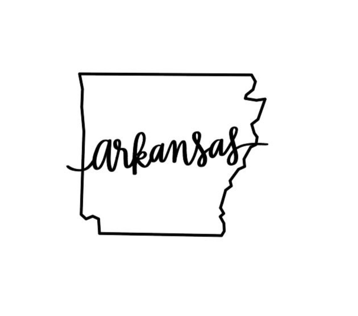 Arkansas State Vinyl Decal | Etsy