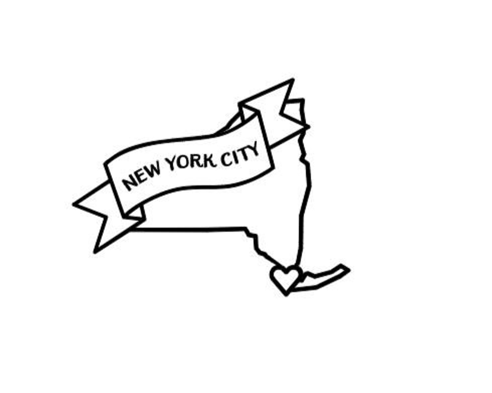 New York State Vinyl Decal - Etsy