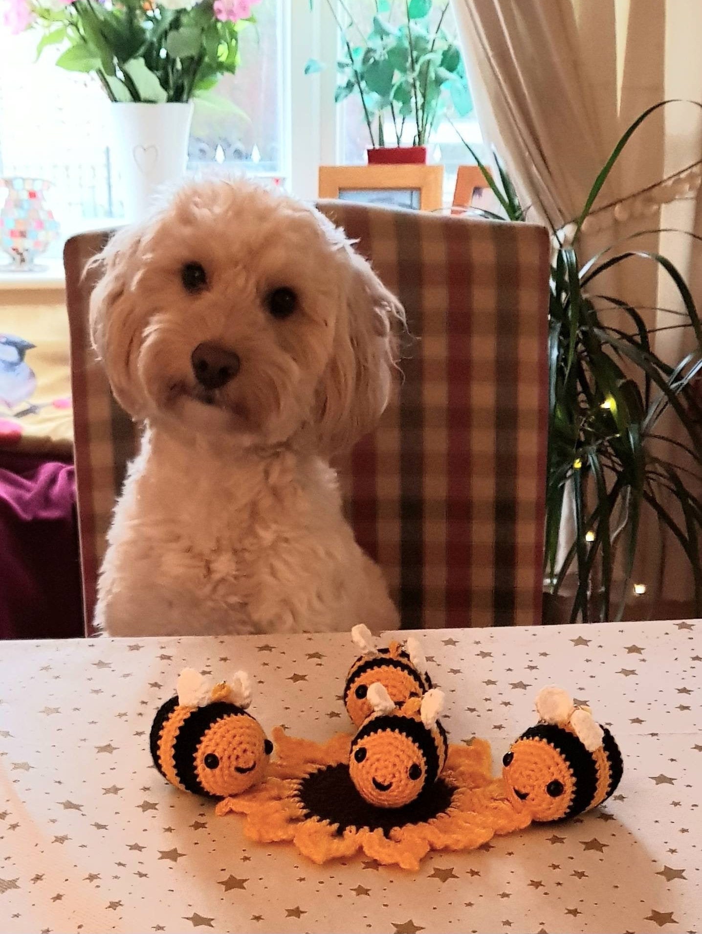 Handmade Crochet Bumble Bee Key Ring - Etsy