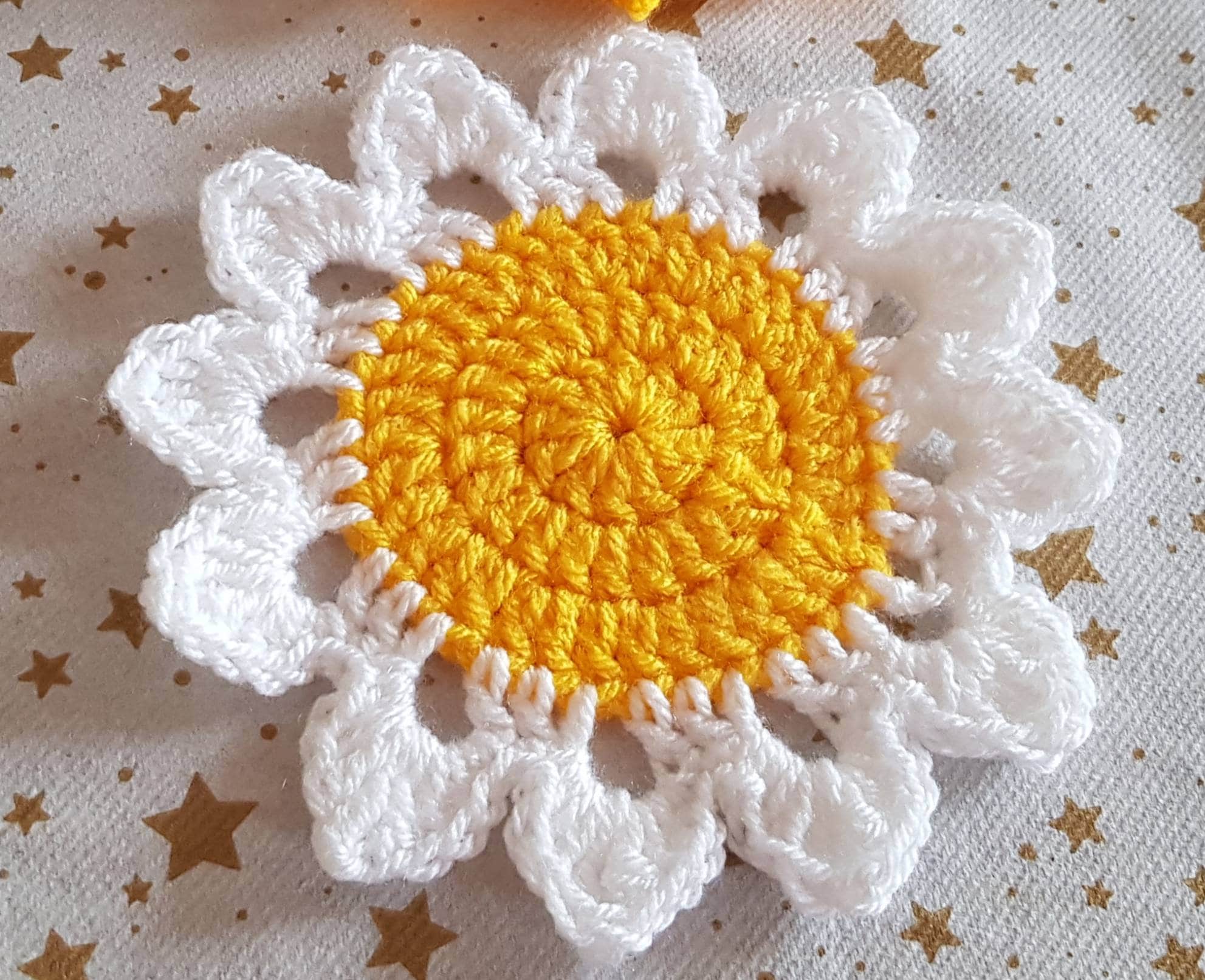 Handmade Crochet Daisy Coaster - Etsy