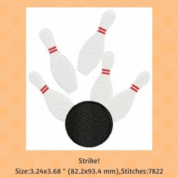Bowling Embroidery Patterns - Etsy