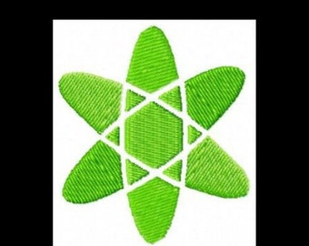 Atom Embroidery Machine Design - Etsy