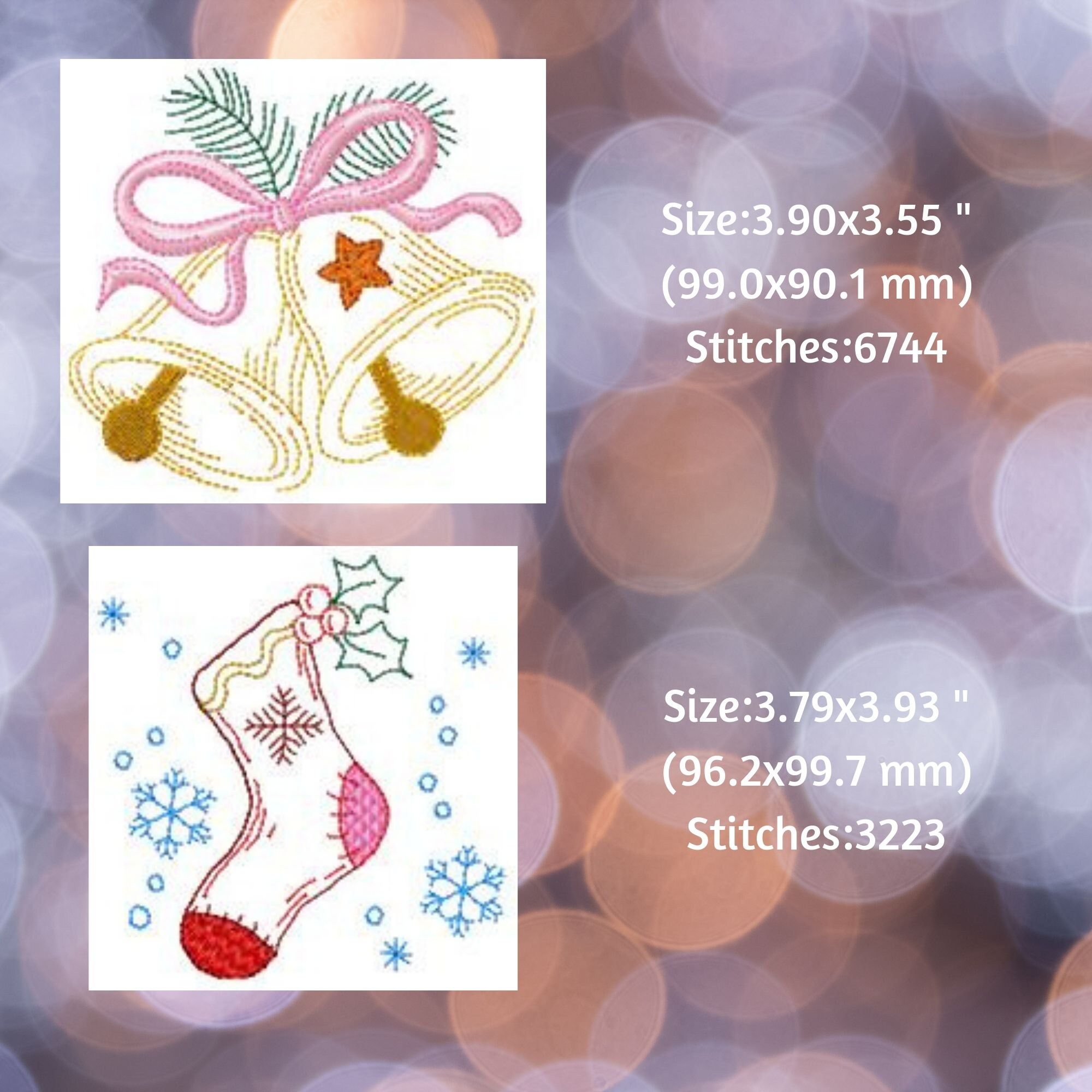 Instant Download Machine Embroidery Happy Holidays Embroidery - Etsy