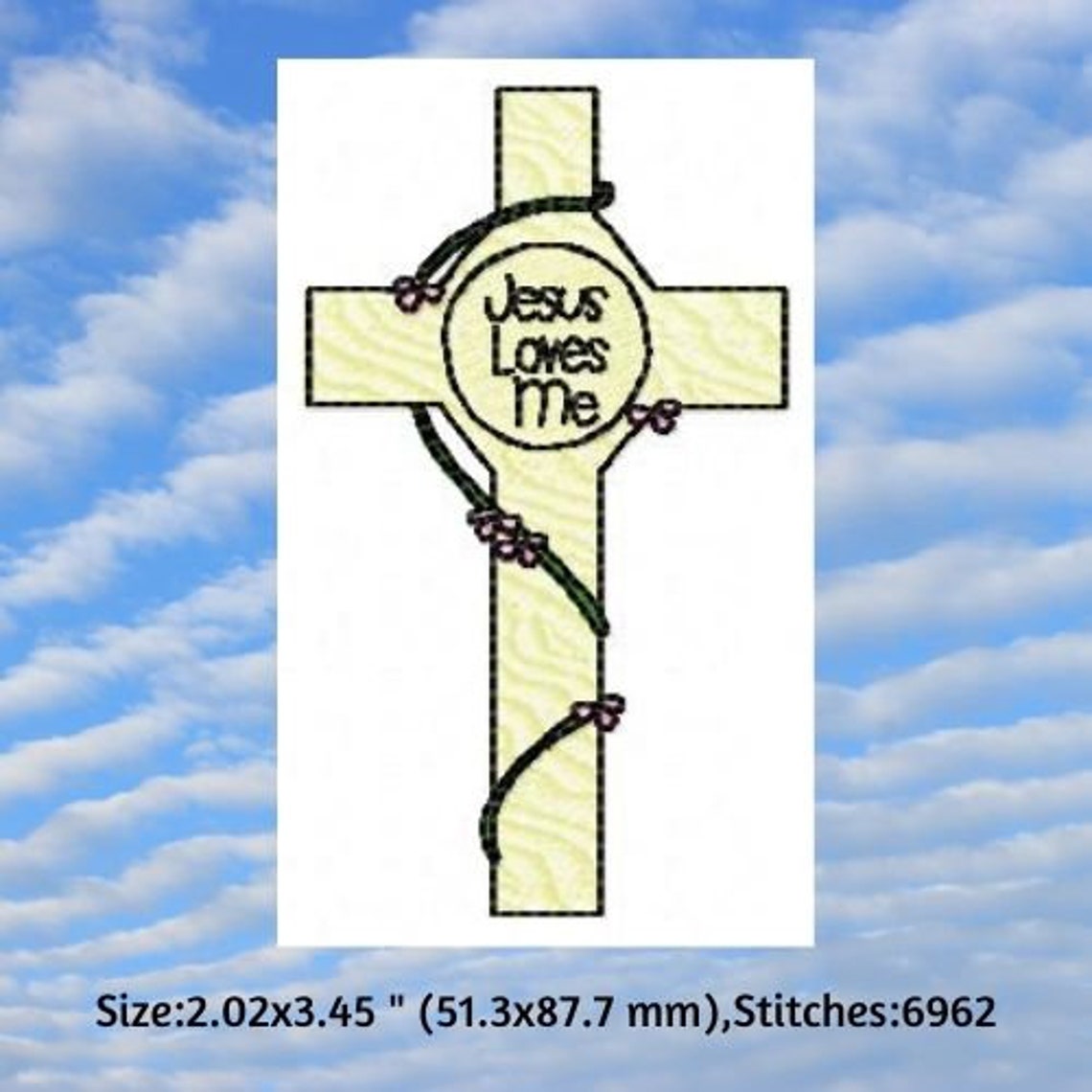 Machine Embroidery / Jesus Loves Me Embroidery Designs / First | Etsy