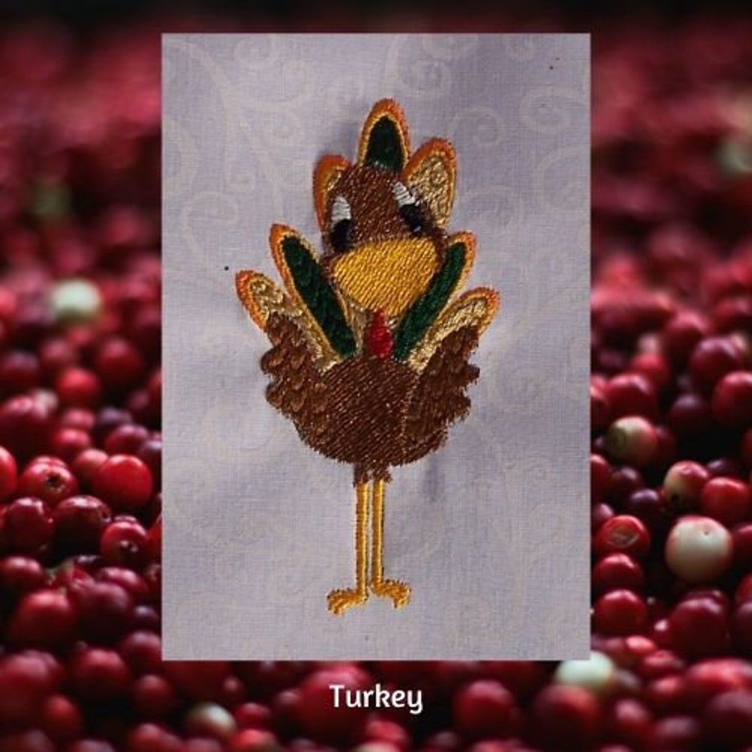 Machine Embroidery / Turkey Embroidery Design / Instant Download ...