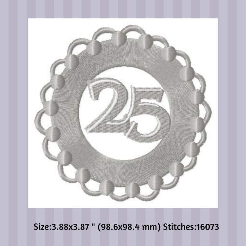 Machine Embroidery, Anniversary Embroidery Designs, Instant Download ...