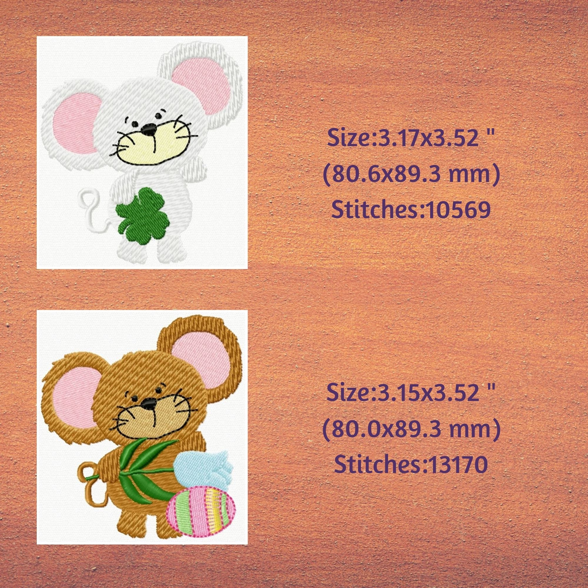 Machine Embroidery Mouse of the Month Embroidery Designs - Etsy