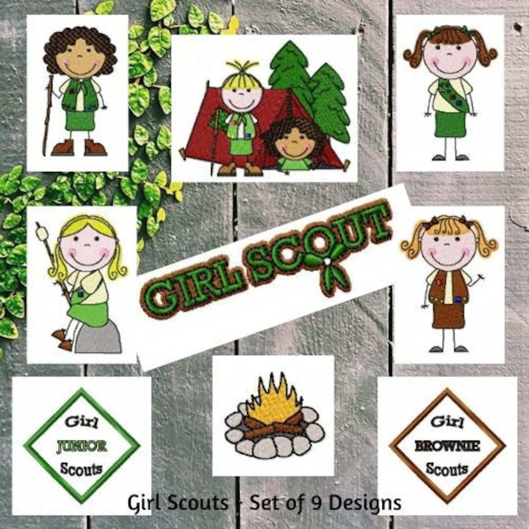 Machine Embroidery, Scouting Embroidery Designs, Camping Girls ...