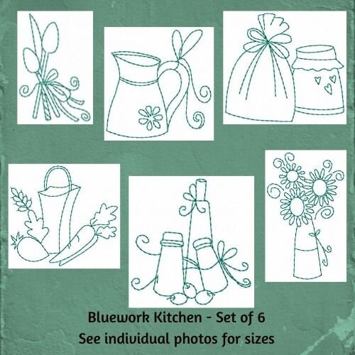 DIY Machine Embroidery Card Design Kitchen Embroidery Design | Etsy