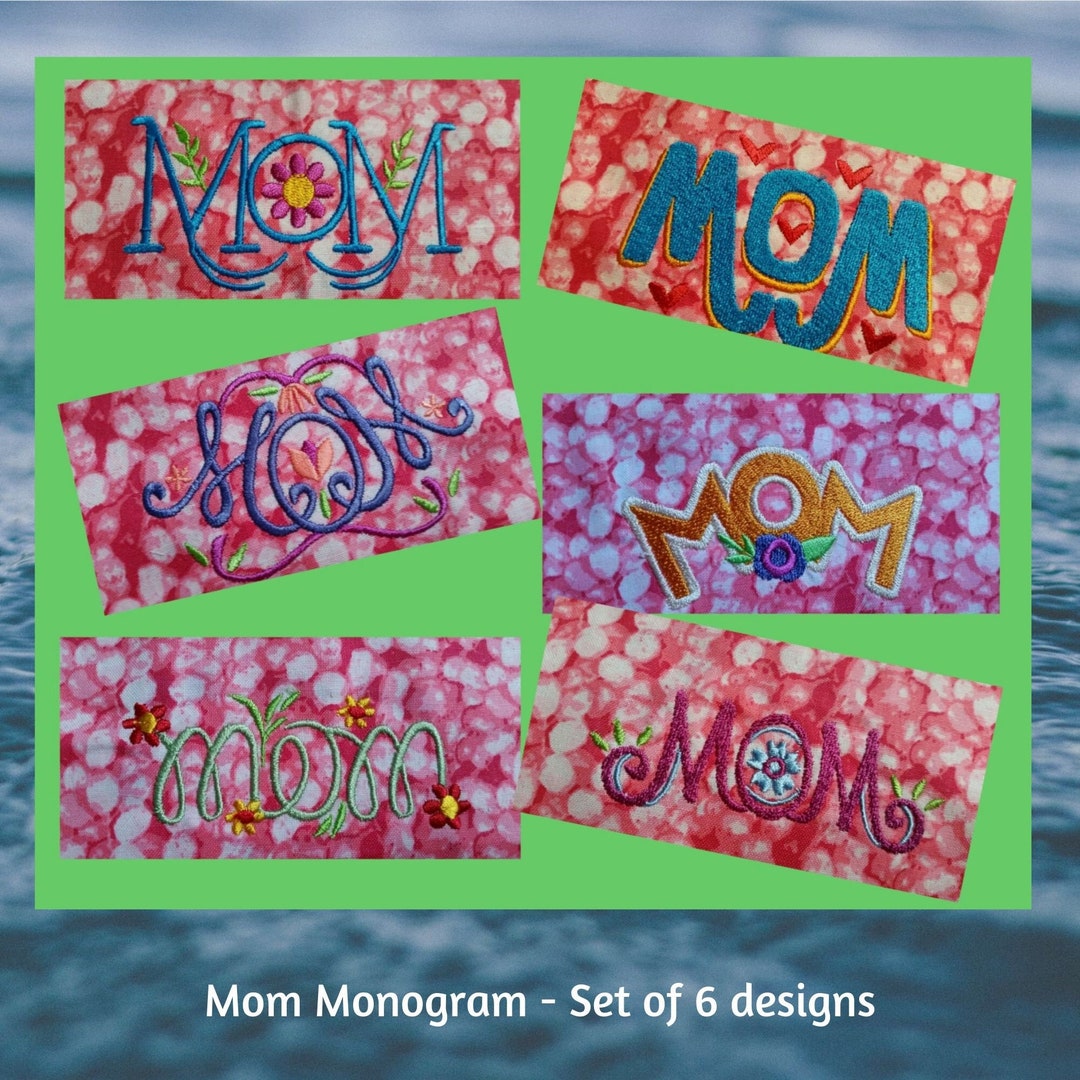 Mother's Day Machine Embroidery, Mom Embroidery Designs, Embroidery ...