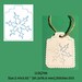 DIY Machine Embroidery Gift Tags / Snowflake Embroidery - Etsy