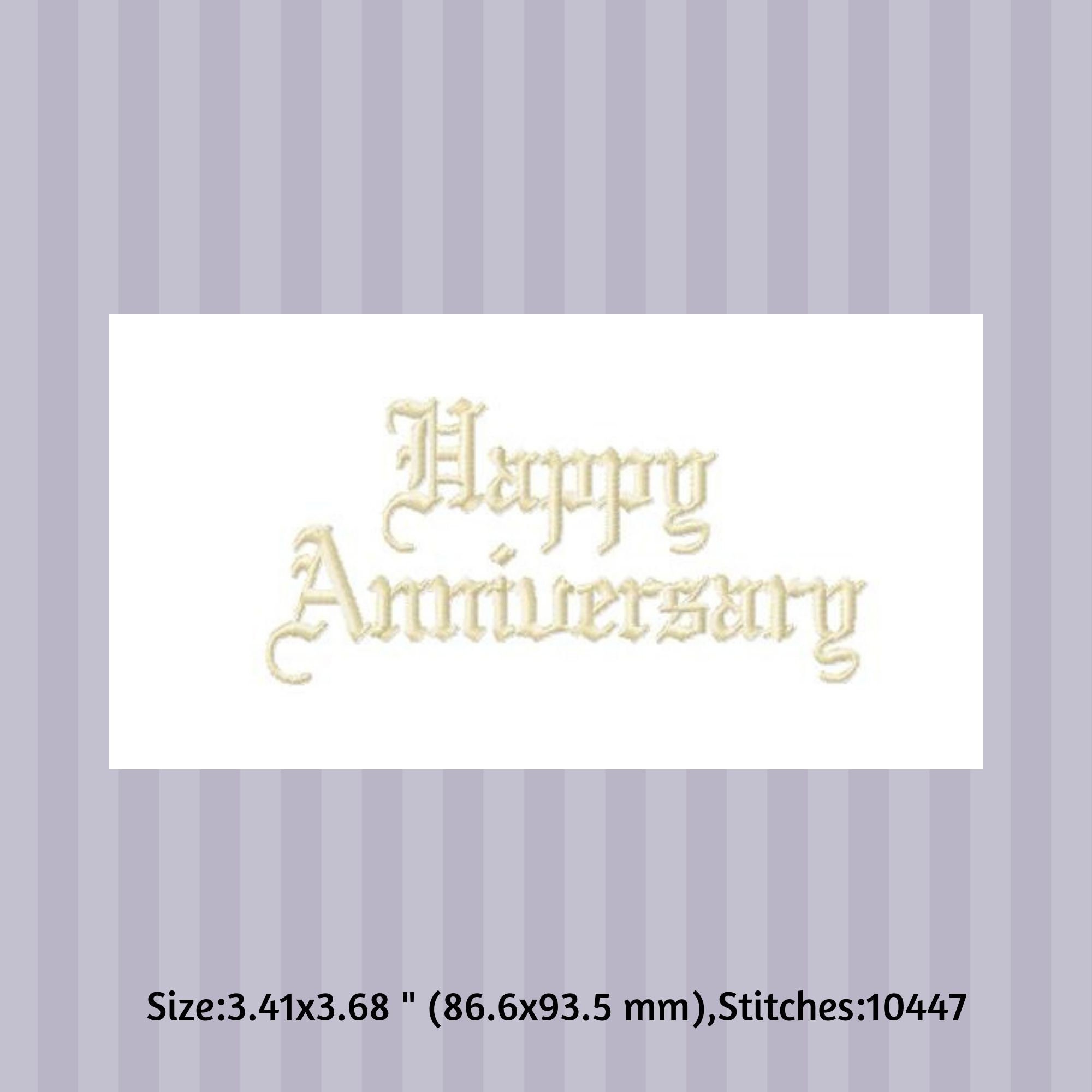 Machine Embroidery / Anniversary Embroidery Designs / Instant | Etsy