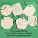 DIY Machine Embroidery Gift Tags / Snowflake Embroidery - Etsy