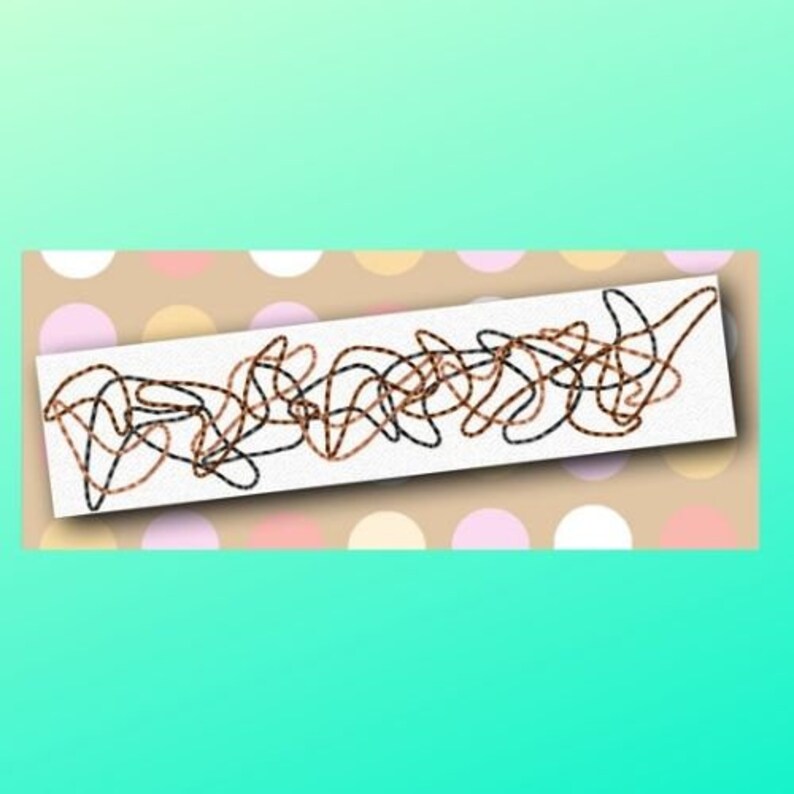 Retro Machine Embroidery, 50s Boomerang Border Pattern Embroidery ...