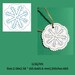 DIY Machine Embroidery Gift Tags / Snowflake Embroidery - Etsy
