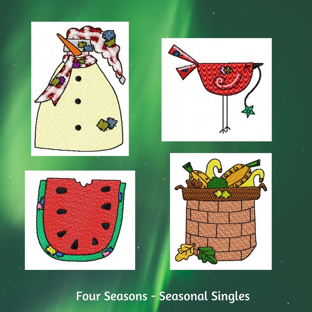 Machine Embroidery, Seasonal Single Embroidery Designs, Instant ...