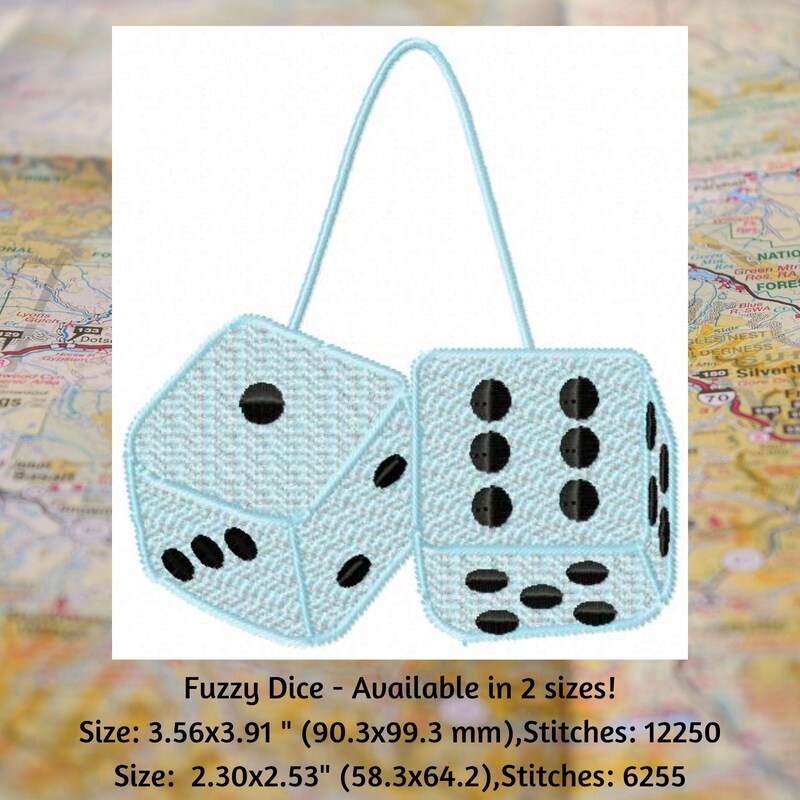 Fuzzy Dice - Etsy