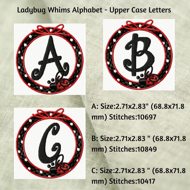 Ladybug Monogram - Etsy