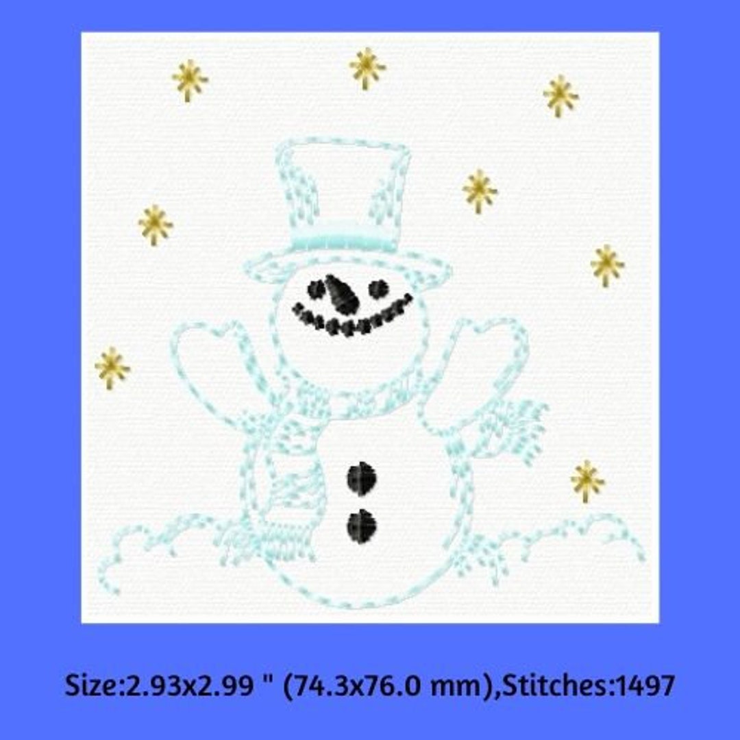 DIY Machine Embroidery Card Design Set, Winter Embroidery Design ...