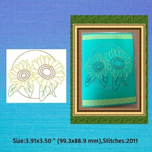 DIY Machine Embroidery Card Design, Floral Card Design, Instant ...