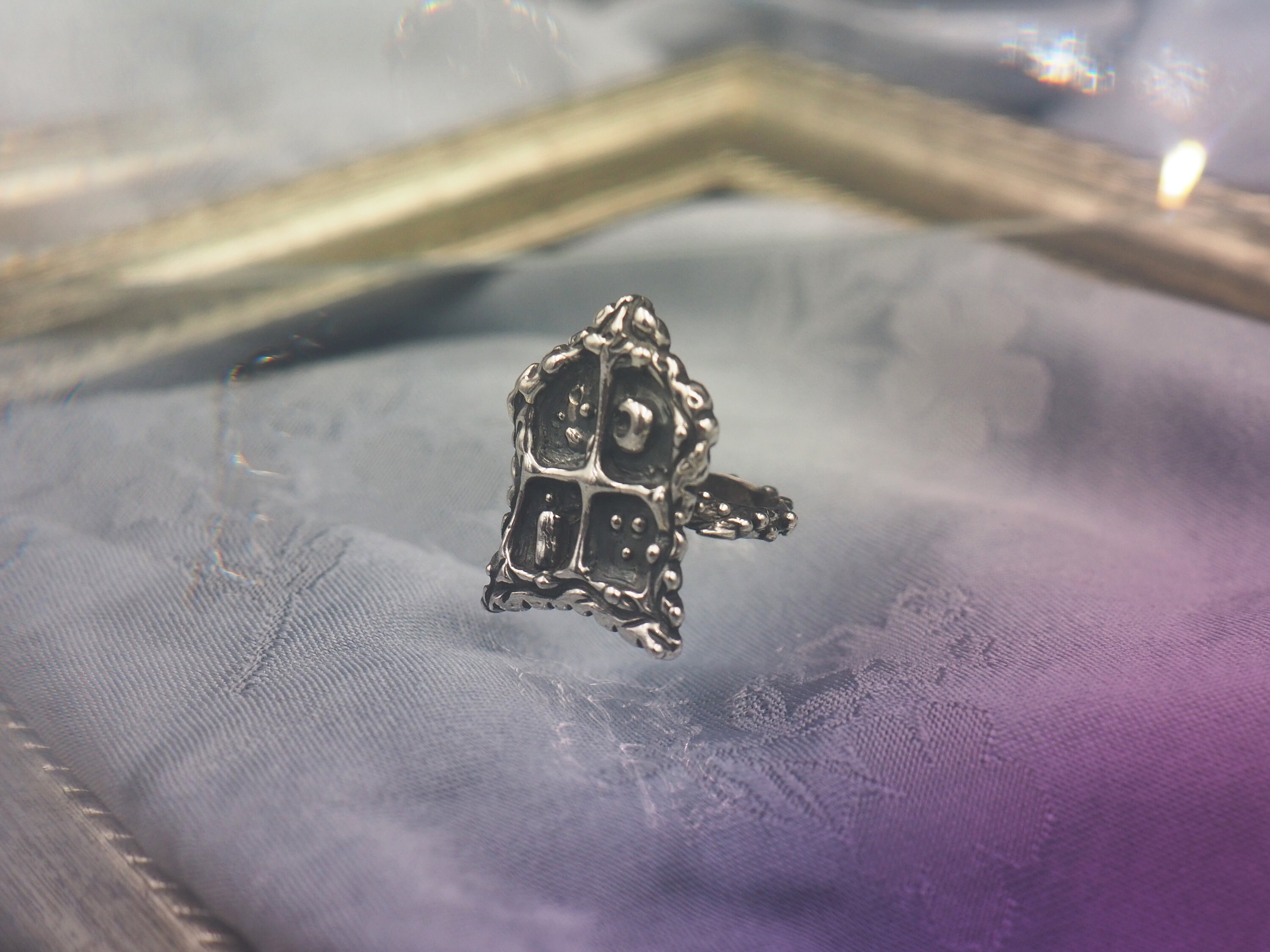 Magic window sterling silver ring handmade victorian inspired | Etsy