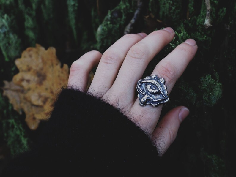 Crying Eye Ring Sterling Silver Victorian Style Lovers Eye - Etsy