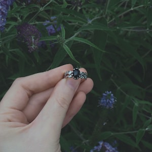 Leafy Garden Sterling Silver Botanical Ring, Autumn Nature Inspired ...