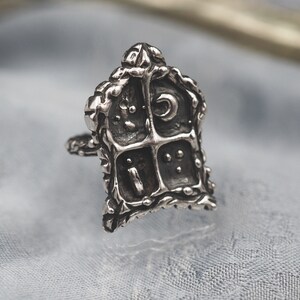 Magic Window Sterling Silver Ring Handmade Victorian Inspired - Etsy