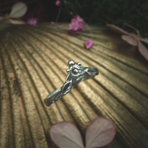 Gloomy Garden Party Ring Set, Floral Sterling Silver Nature Inspired ...