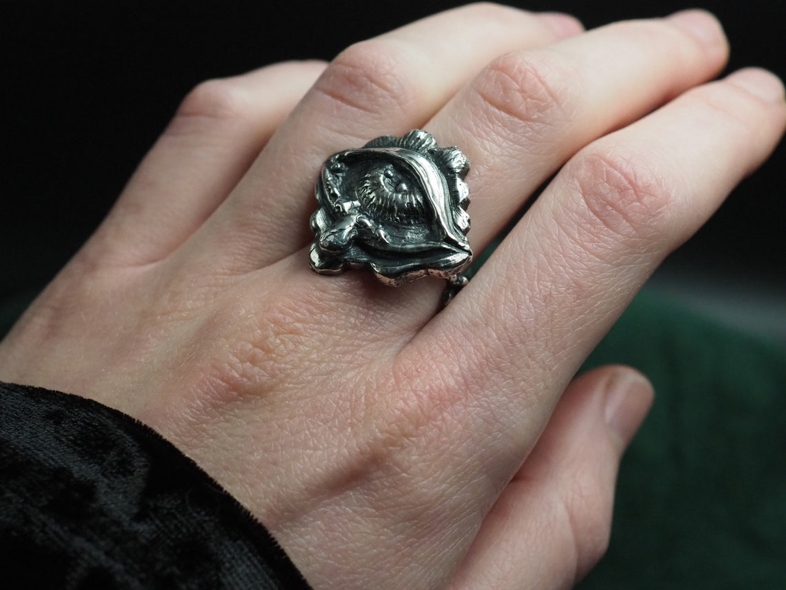 Crying Eye Ring Sterling Silver Victorian Style Lovers Eye - Etsy
