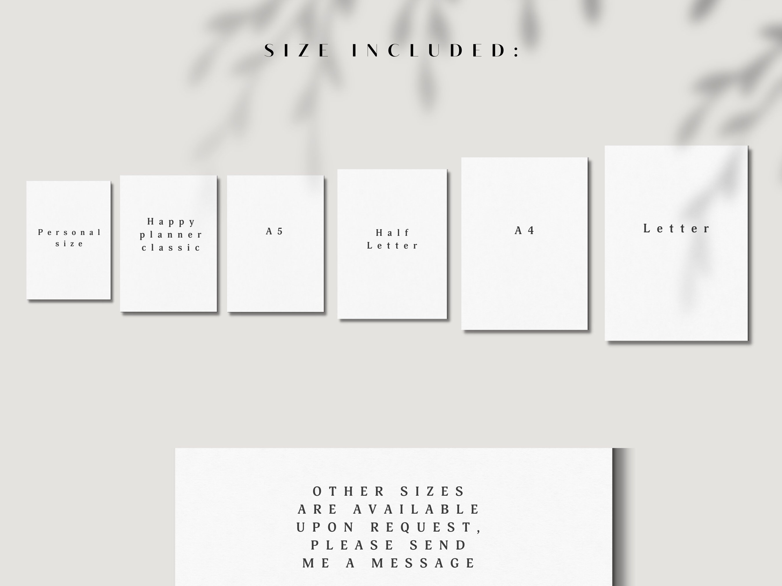 Undated Daily Printable Planner, 6 Sizes, Daily Planner, Schedule ...