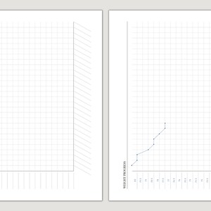 PRINTABLE FITNESS PLANNER (weight Tracker & Progress/workout Planner ...