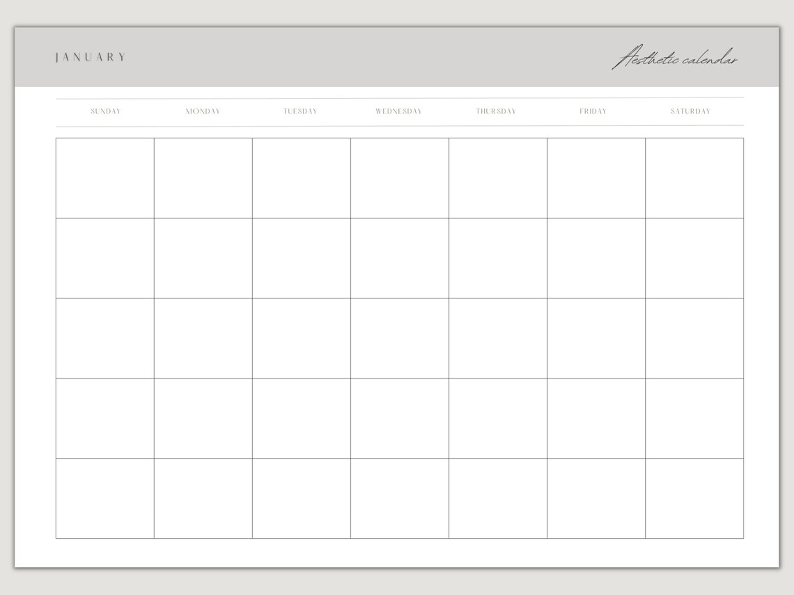 Month at a Glance Printable, Monthly Dashboard, Monthly Overview ...