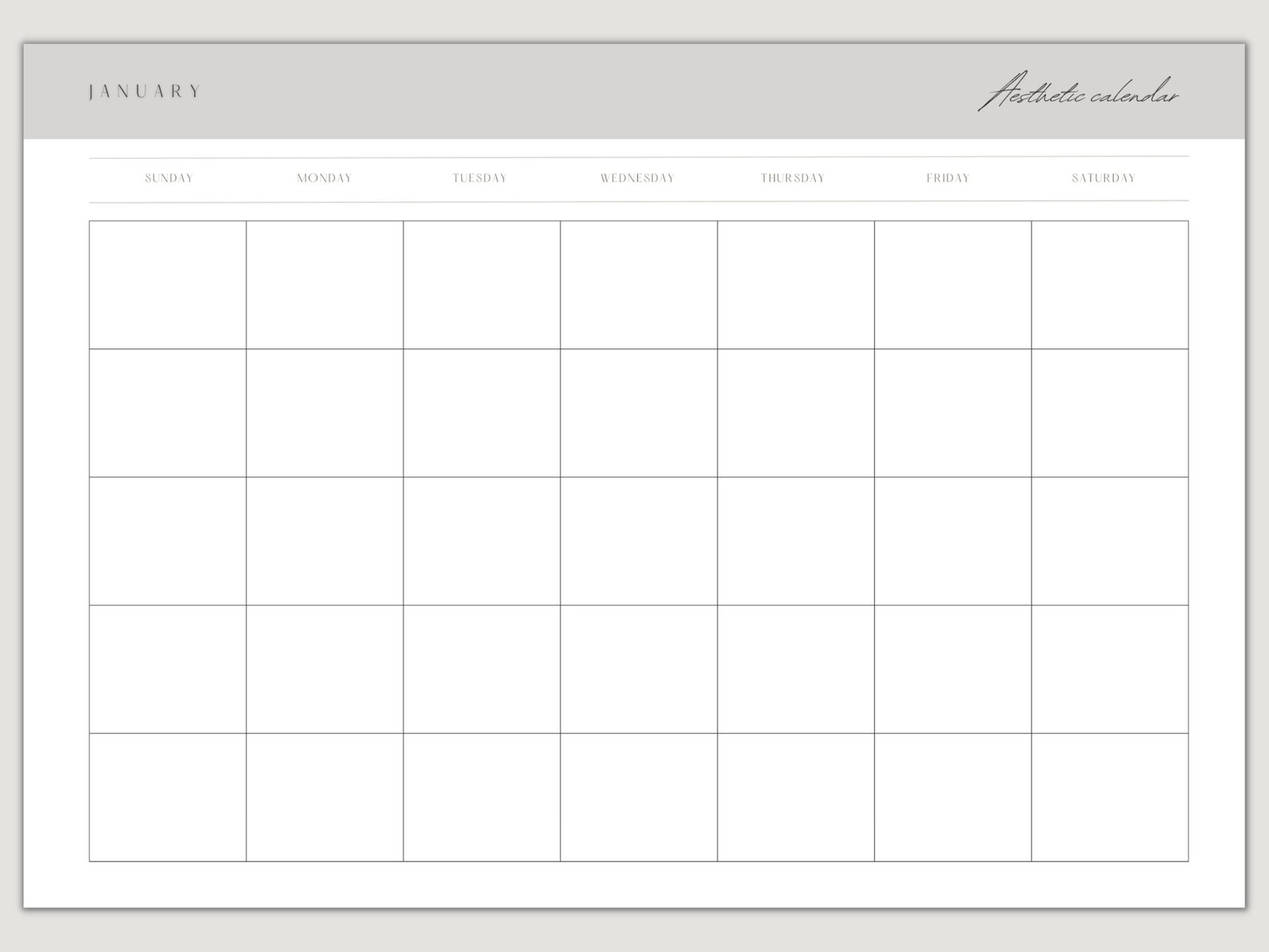 Month at a Glance Printable, Monthly Dashboard, Monthly Overview ...