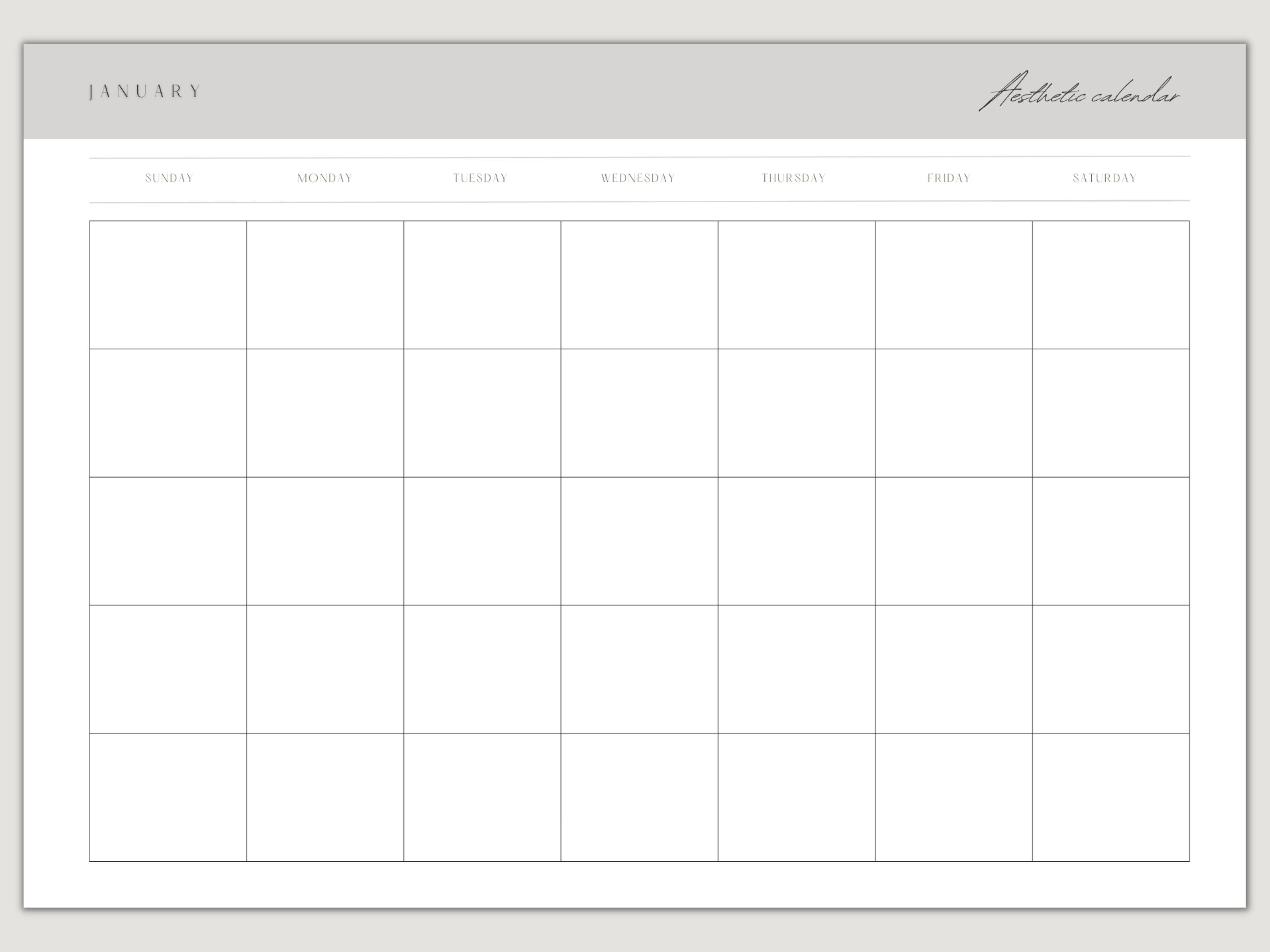 Month at a Glance Printable, Monthly Dashboard, Monthly Overview ...