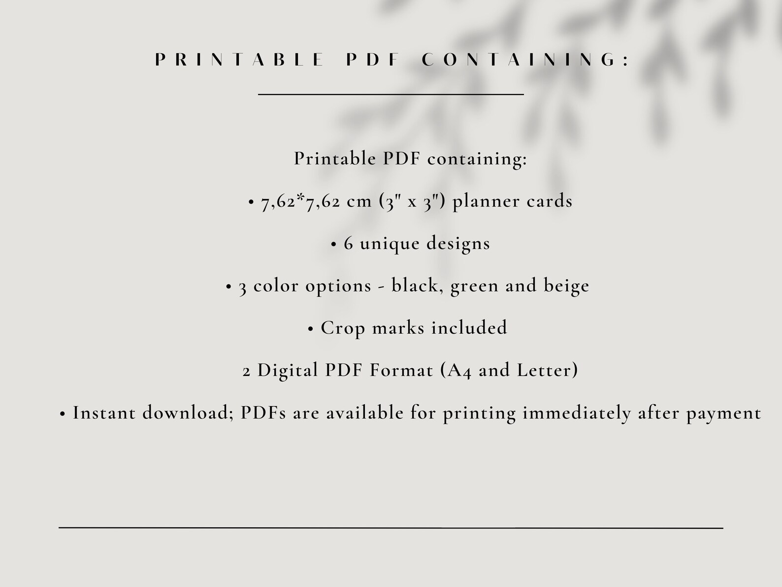 Printable Planner Cards | 3 Color Options | Planner Cards | Journal ...