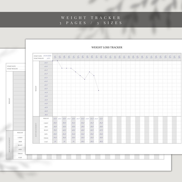 Weight Loss Progress - Etsy