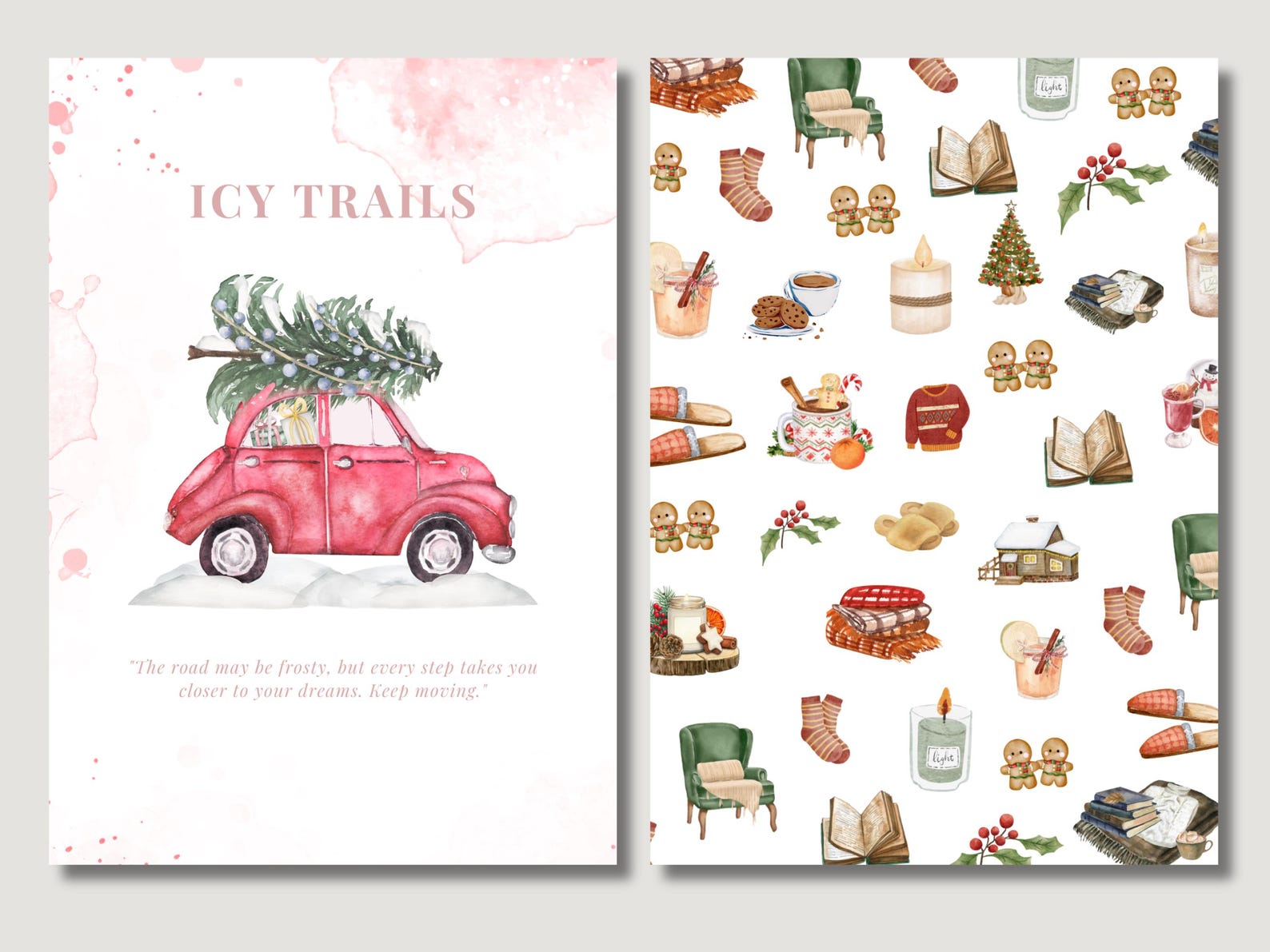 Winter Planner Dividers: Festive Printable Inserts (8 Sizes) (PDF) - Etsy