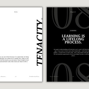 MONTHLY PRINTABLE Planner, Dashboard Set Inserts A5, A4, Personal Size ...