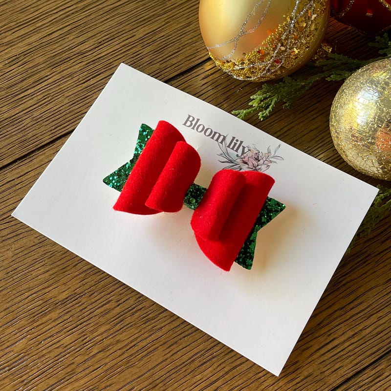 Felt Bow - Etsy